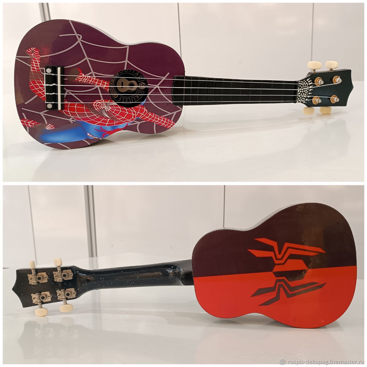 Укулеле "Человек паук" гавайская гитара купить в интернет-магазине ...