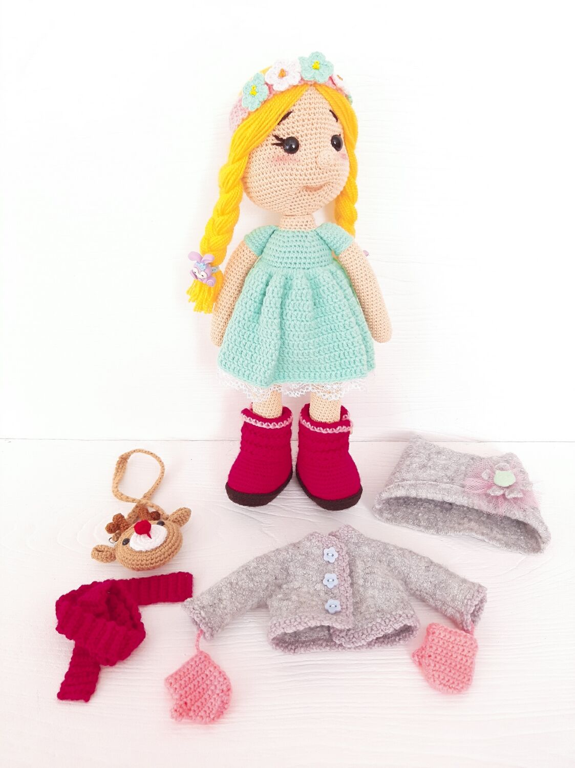 Кукла Наташа. Игрушка крючком купить в интернет-магазине Ярмарка ...