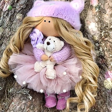 Кукла тильда интерьерная с животными в интернет-магазине Ярмарка ...