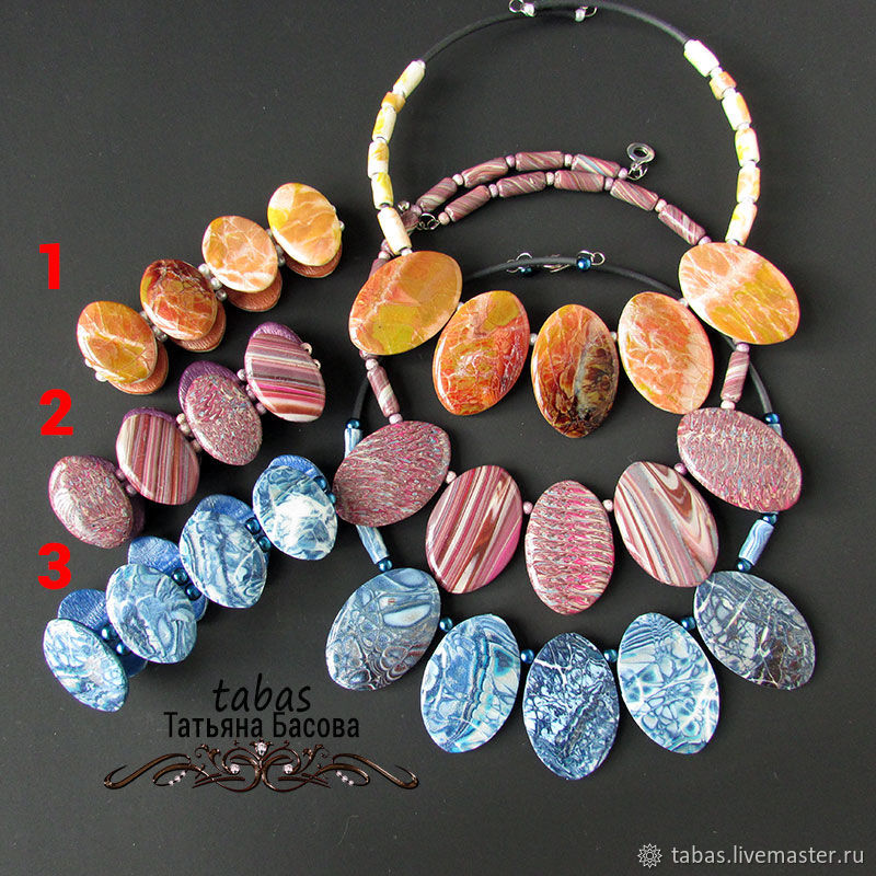 Украшения колье браслет полимерная глина в интернет-магазине на Ярмарке ...