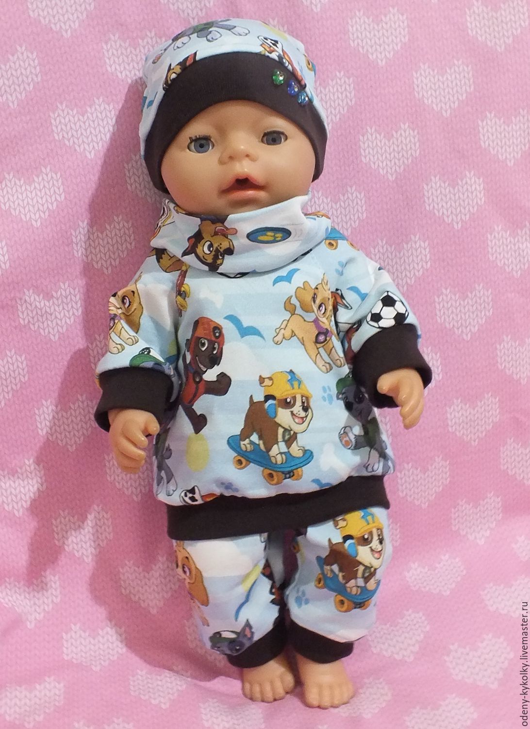 Купить Одежда на Baby Born (Беби Борн) - голубой, одежда для куклы ...