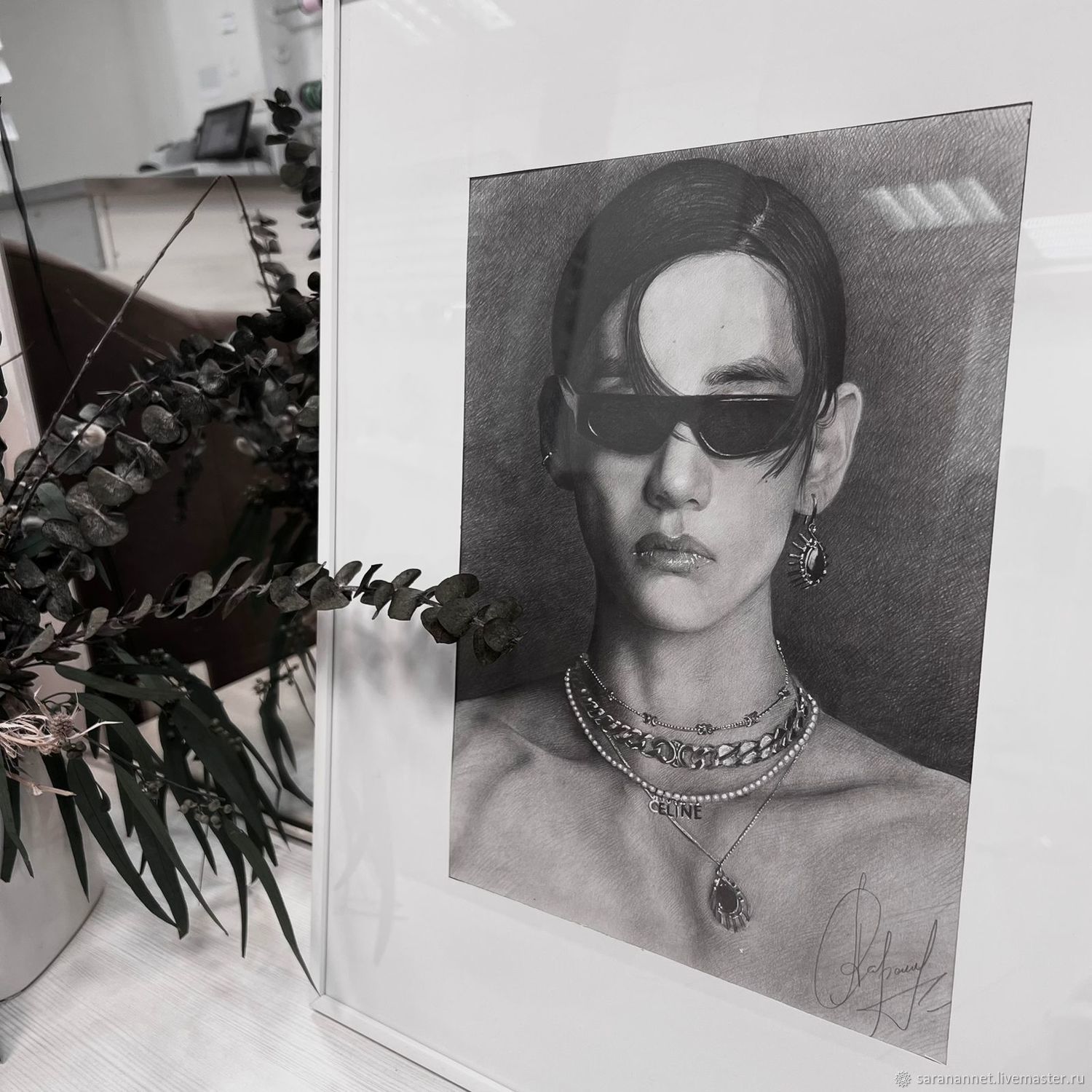 Картины: Портрет Тэхена с фотосессии от CELINE в интернет-магазине ...