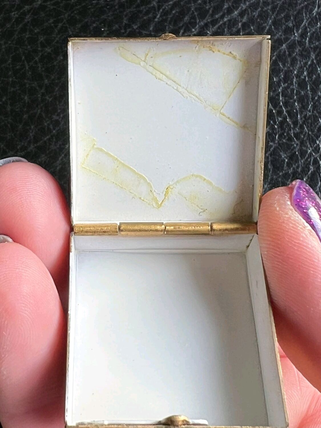 Винтаж: Таблетница «Фольклор», латунь, эмаль, ручная работа, Австрия ...