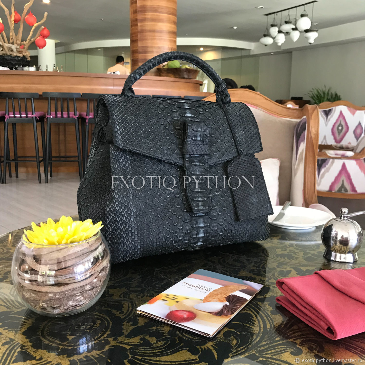 Сумка из кожи питона на заказ в интернет-магазине Ярмарка Мастеров по цене 28000 ₽ – SOVYORU ...