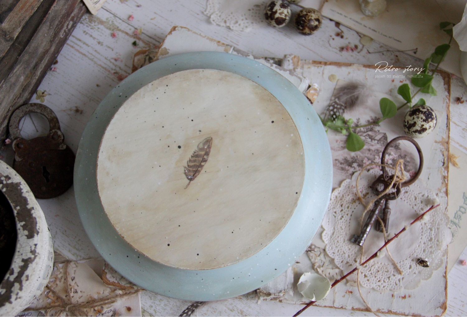 Дубовая тарелка-поднос Гнёздышко – заказать на Ярмарке Мастеров ...