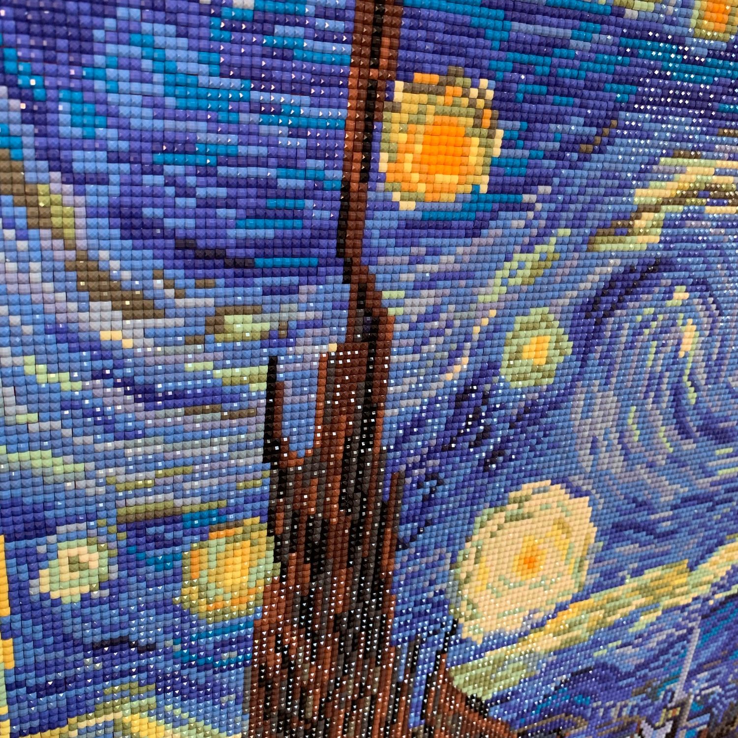 40*50 Алмазная картина «Звездная ночь» в интернет-магазине Ярмарка Мастеров по цене 3000 ...