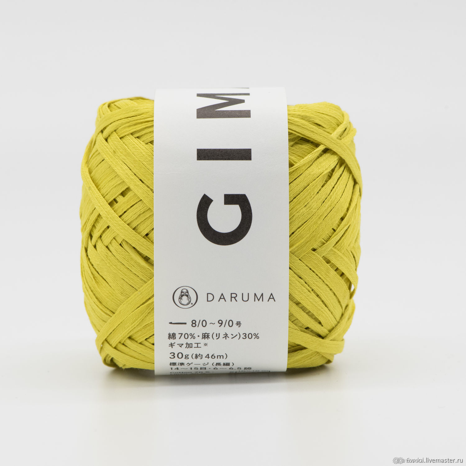 Пряжа Gima Daruma хлопок лен в интернет-магазине на Ярмарке Мастеров ...