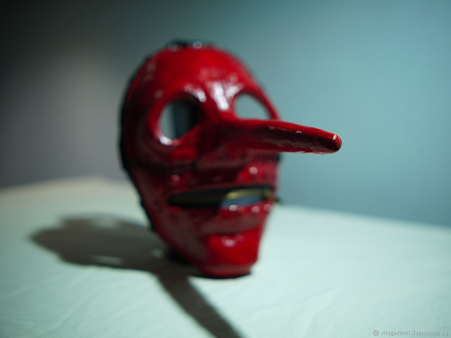 Маска Криса Фена Слипкнот Красная Коллекционная (Chris Fehn mask) Slip ...