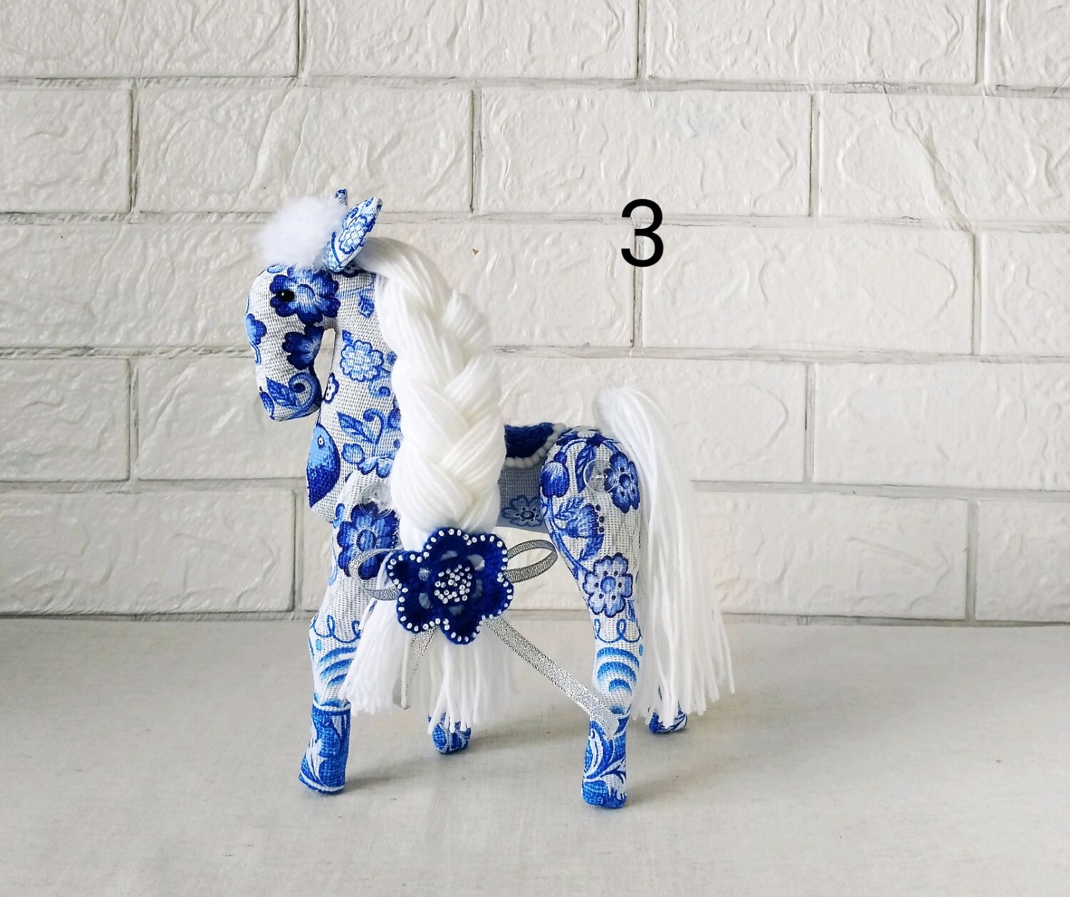 Лошадка "Гжель - 2" - символ 2026 года купить в интернет-магазине ...