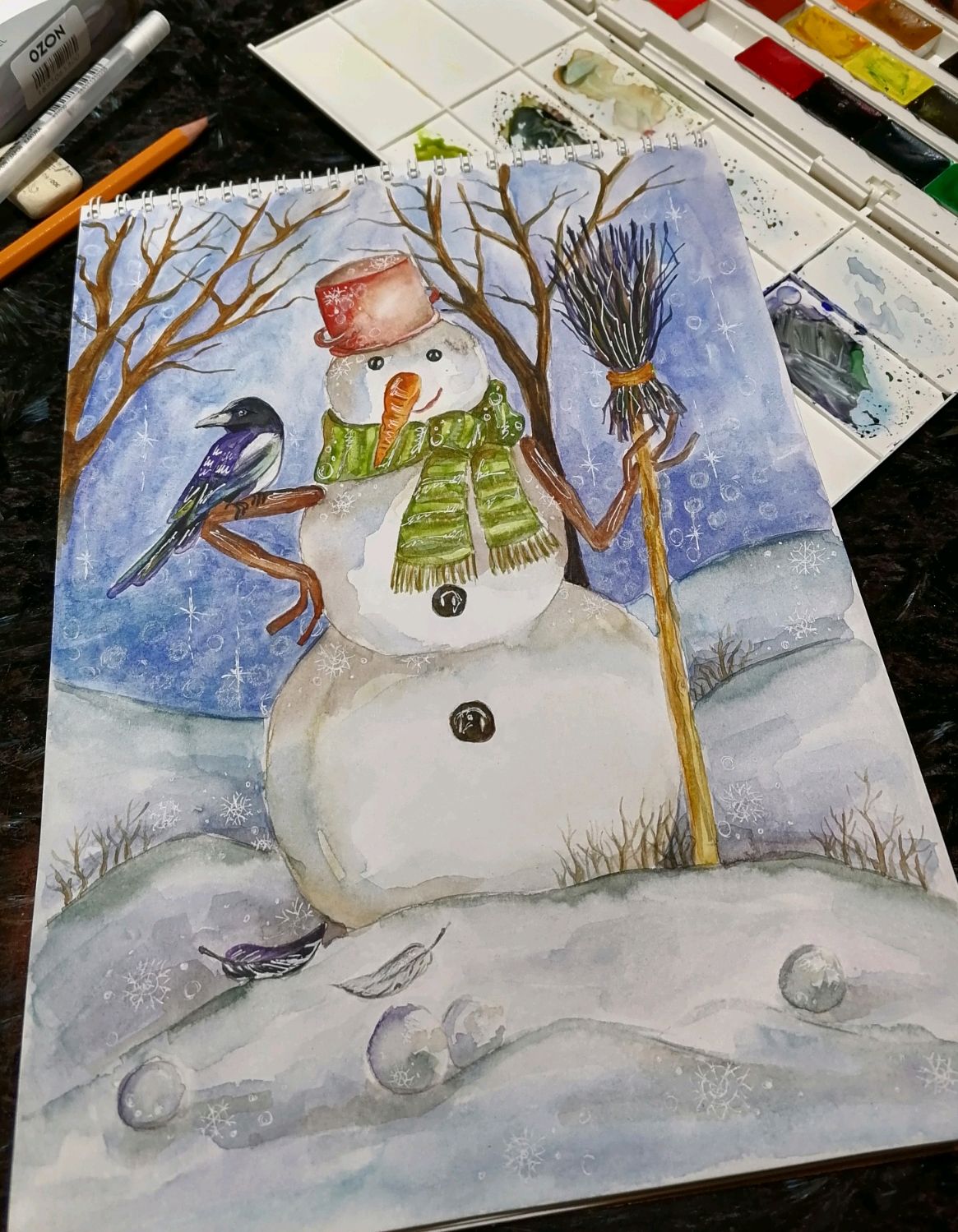 Новогодние иллюстрации в интернет-магазине на Ярмарке Мастеров ...