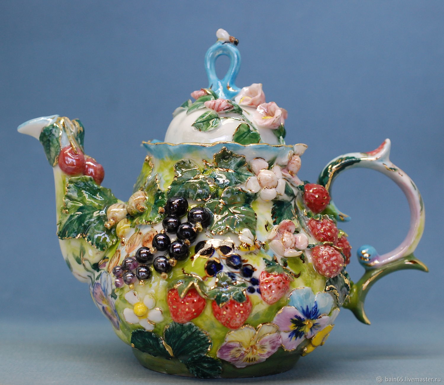 "Sweet summer" tea pot – shop online on Livemaster with shipping