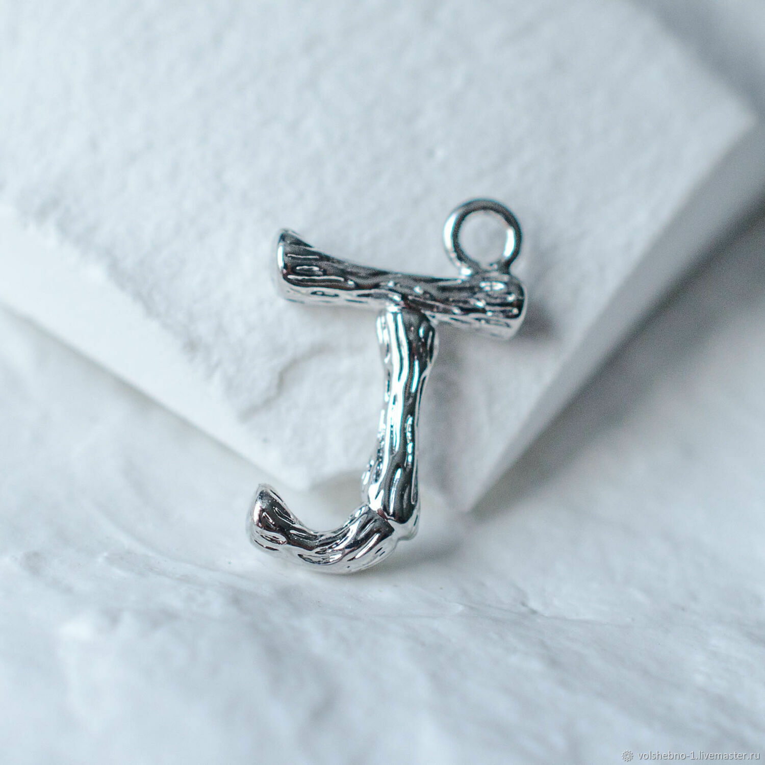 Подвеска Буква J, родий, алфавит купить в интернет-магазине Ярмарка ...