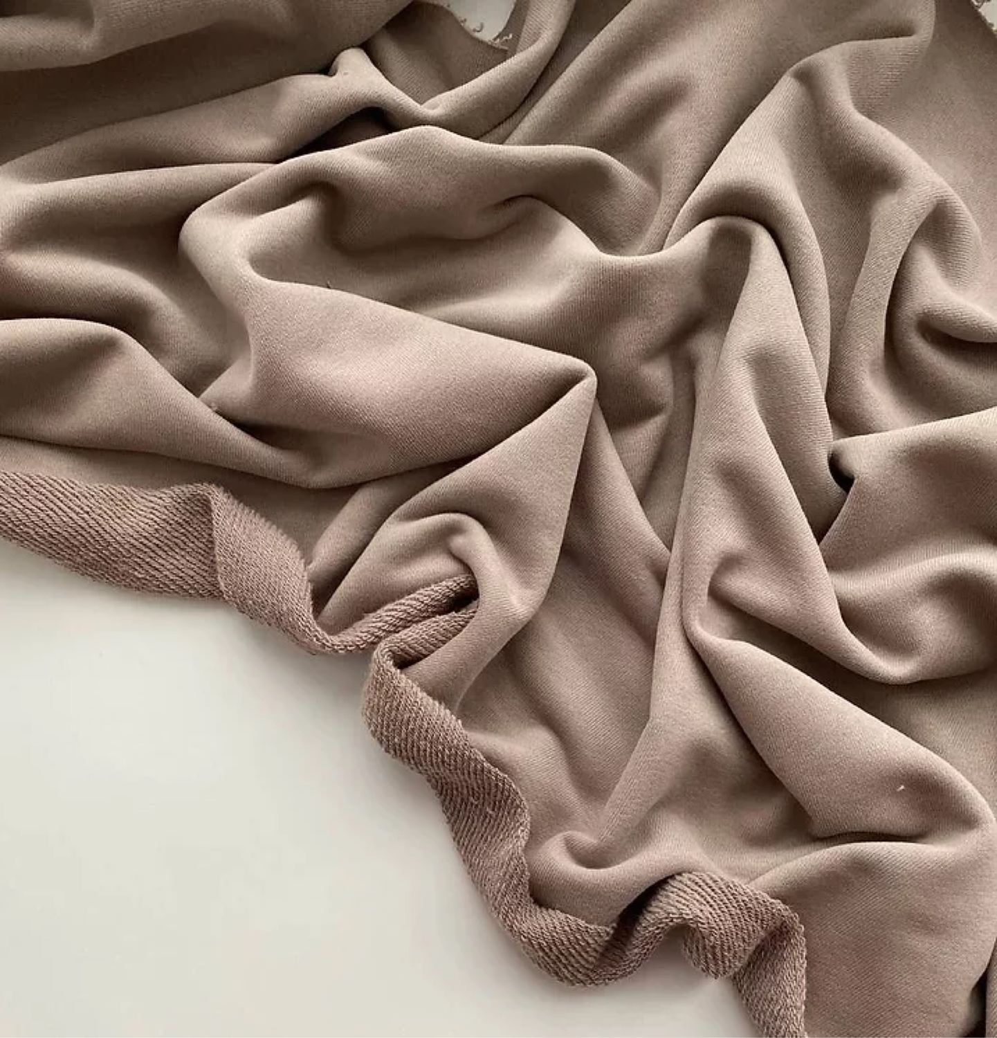 Футер 3х-нитка петля с эффектом велюра, капучино в интернет-магазине Ярмарка Мастеров по цене ...