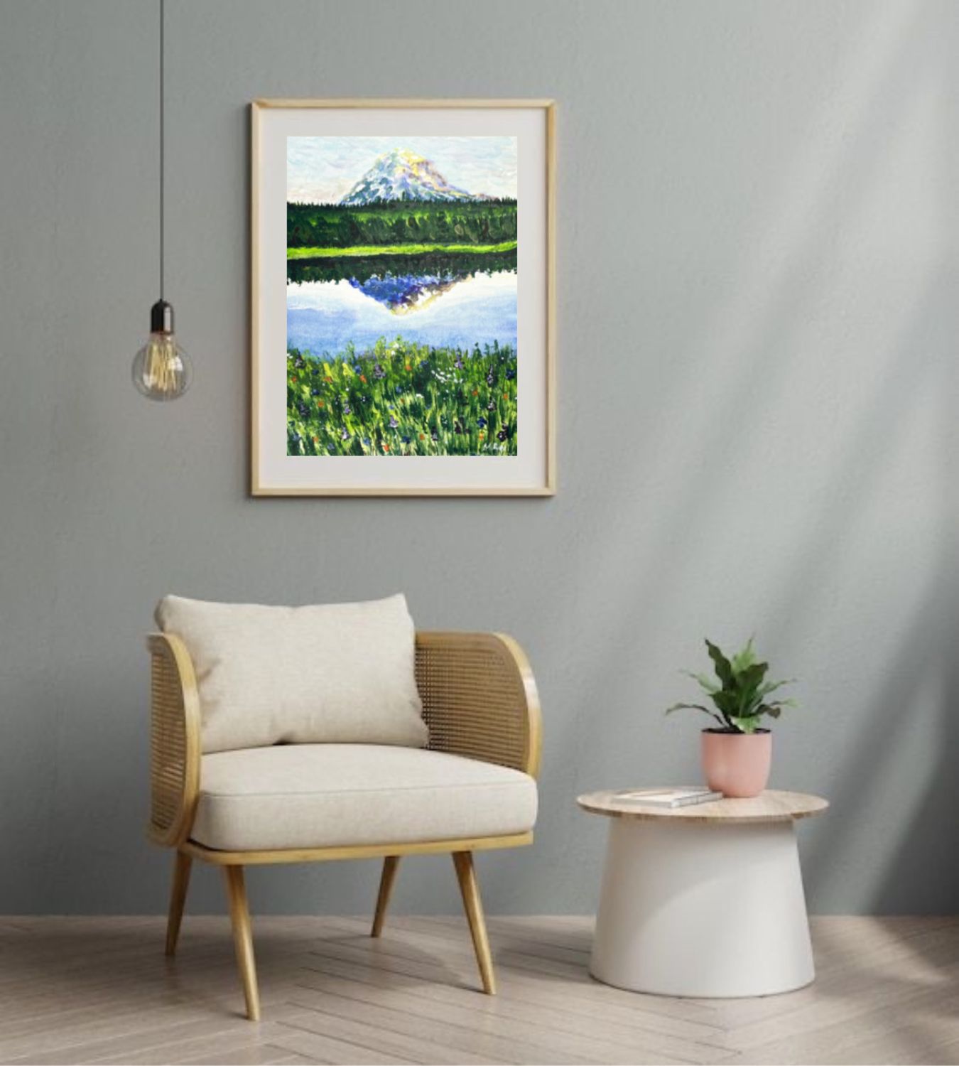 Картина "Утро в горах" акрилом в интернет-магазине Ярмарка Мастеров по ...