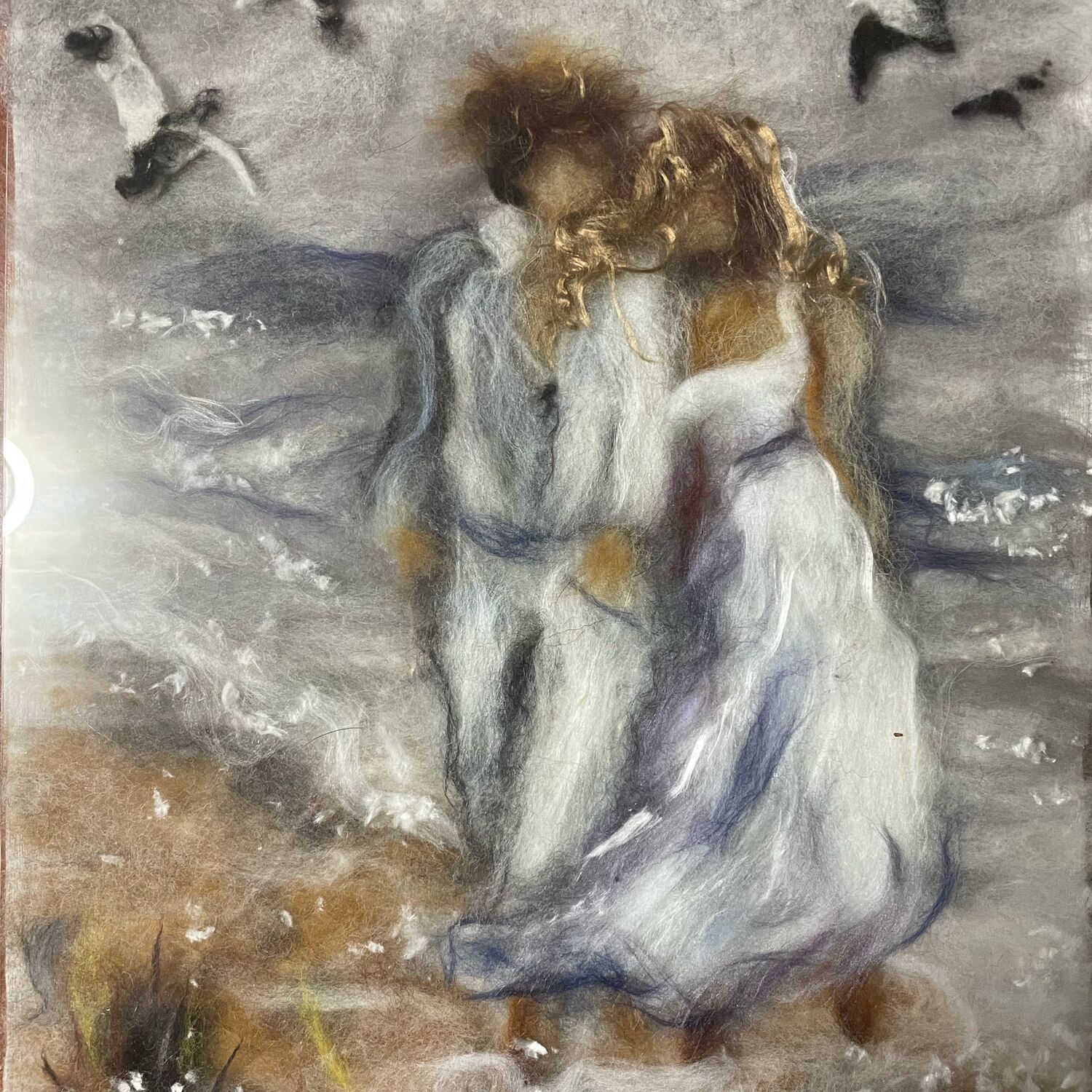 Картина «Двое» – заказать на Ярмарке Мастеров – RN33WRU | Картины ...