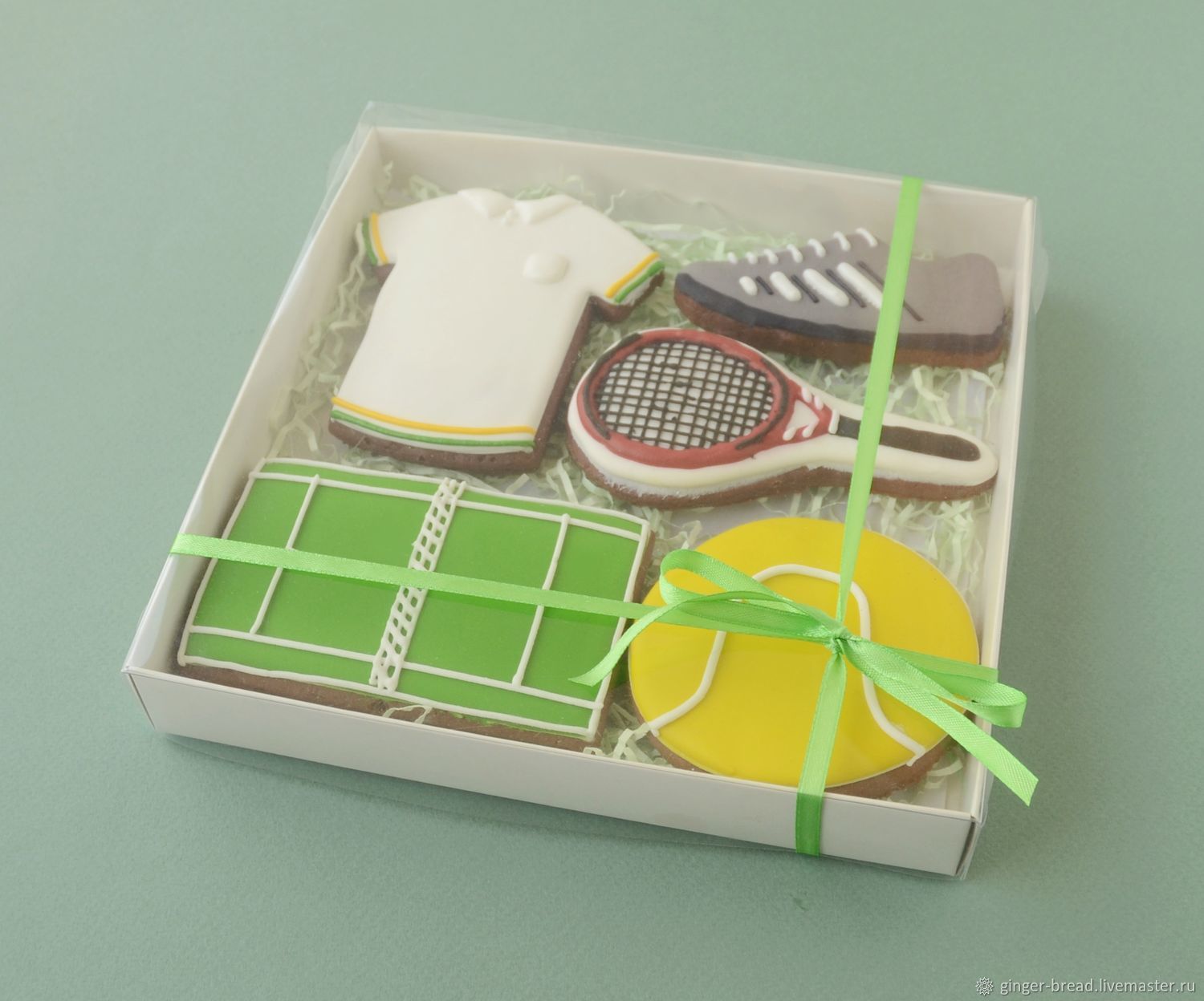 Набор пряников Большой теннис. Подарок теннисисту. Подарок тренеру в ...