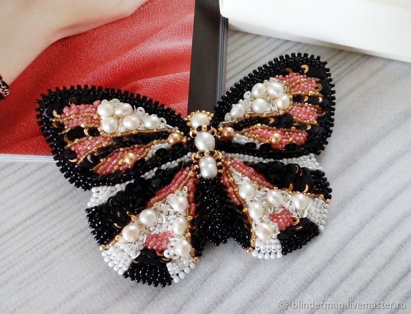 Брошь-булавка: Бабочка – купить на Ярмарке Мастеров – LENI6RU | Брошь ...