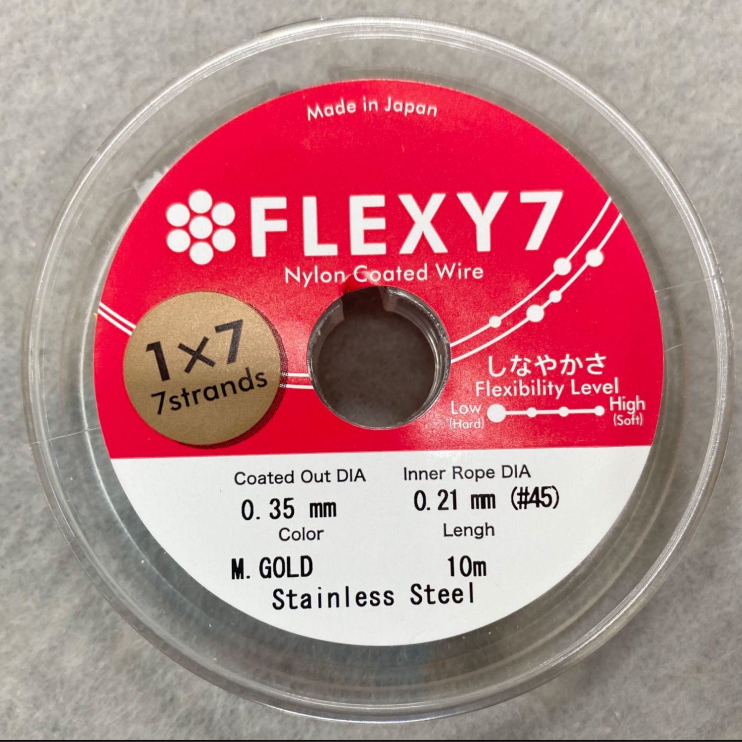 2 цвета! Тросик Flexy 7. Толщина 0,35, цвет золото купить в интернет-магазине Ярмарка Мастеров ...