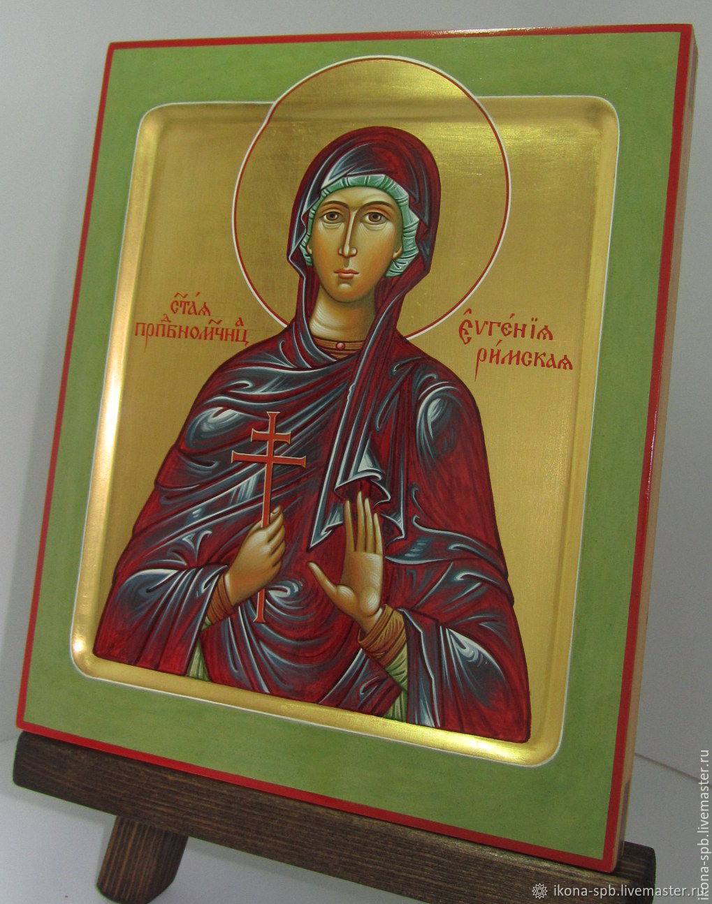 ЕВГЕНИЯ Римская, преподобномученица, рукописная икона в интернет ...