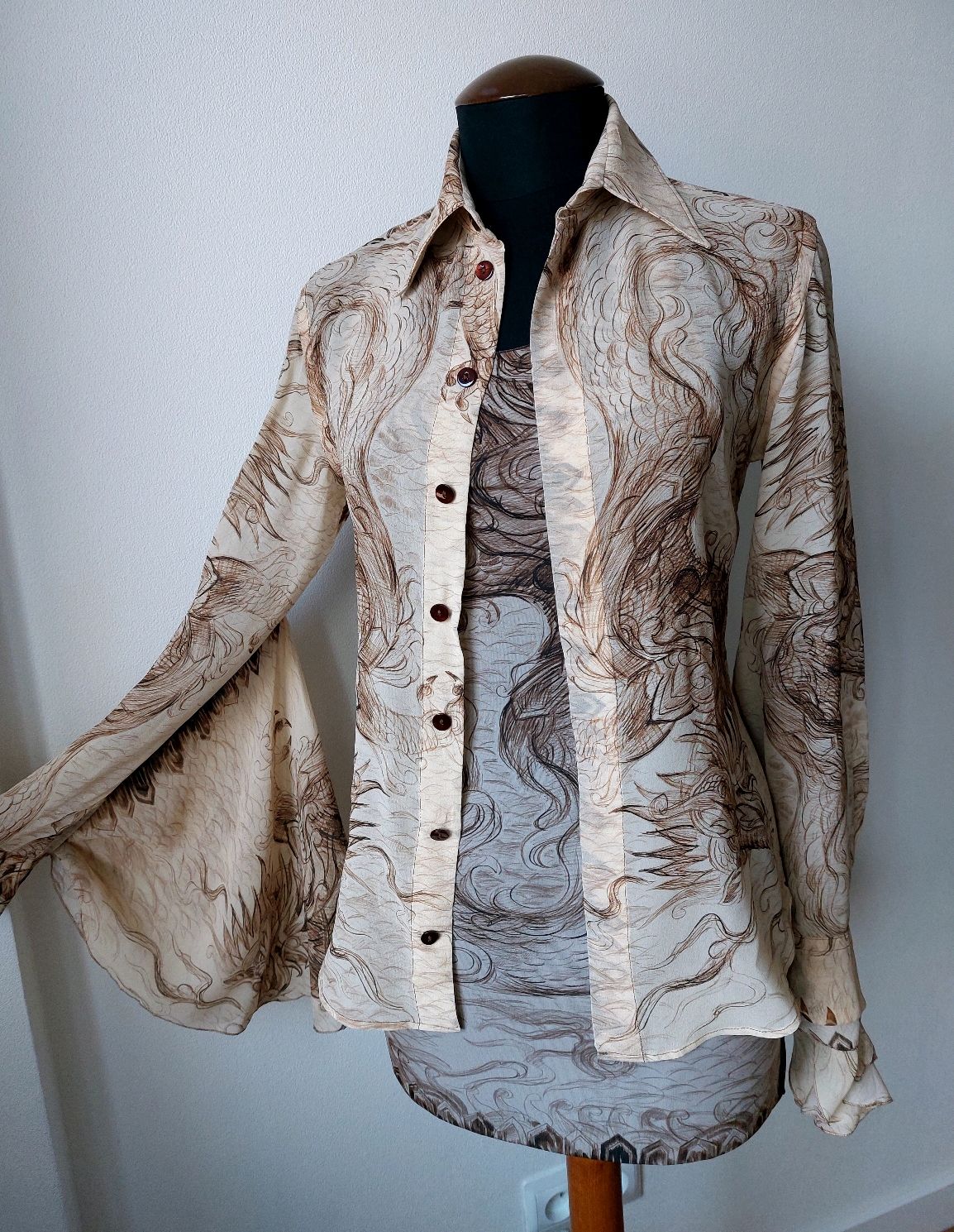 Винтаж: Люкс Jean Paul Gaulter двойка топ блузка винтаж в интернет ...