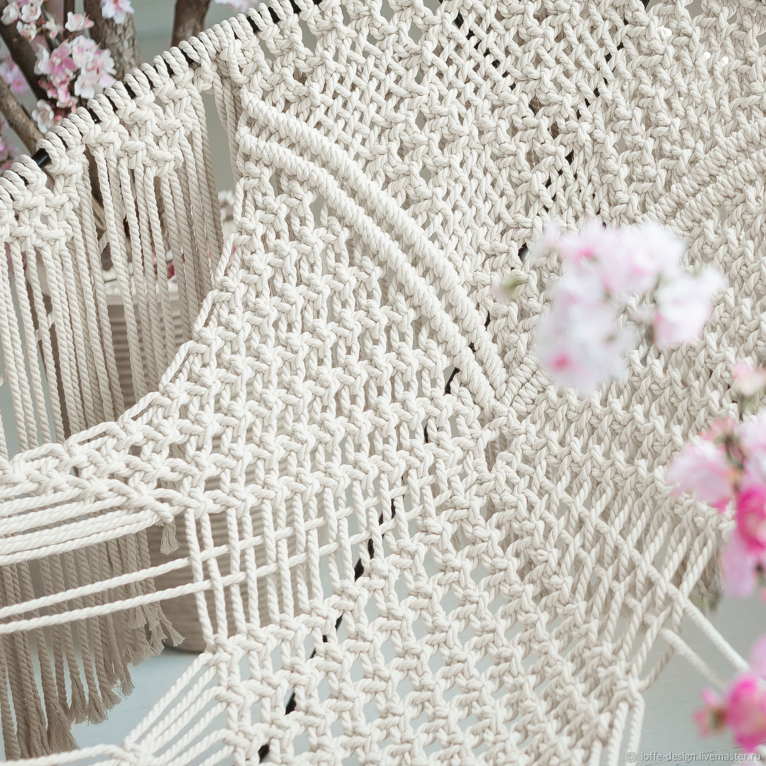 Кресло макраме дизайнерское в интернет-магазине на Ярмарке Мастеров ...