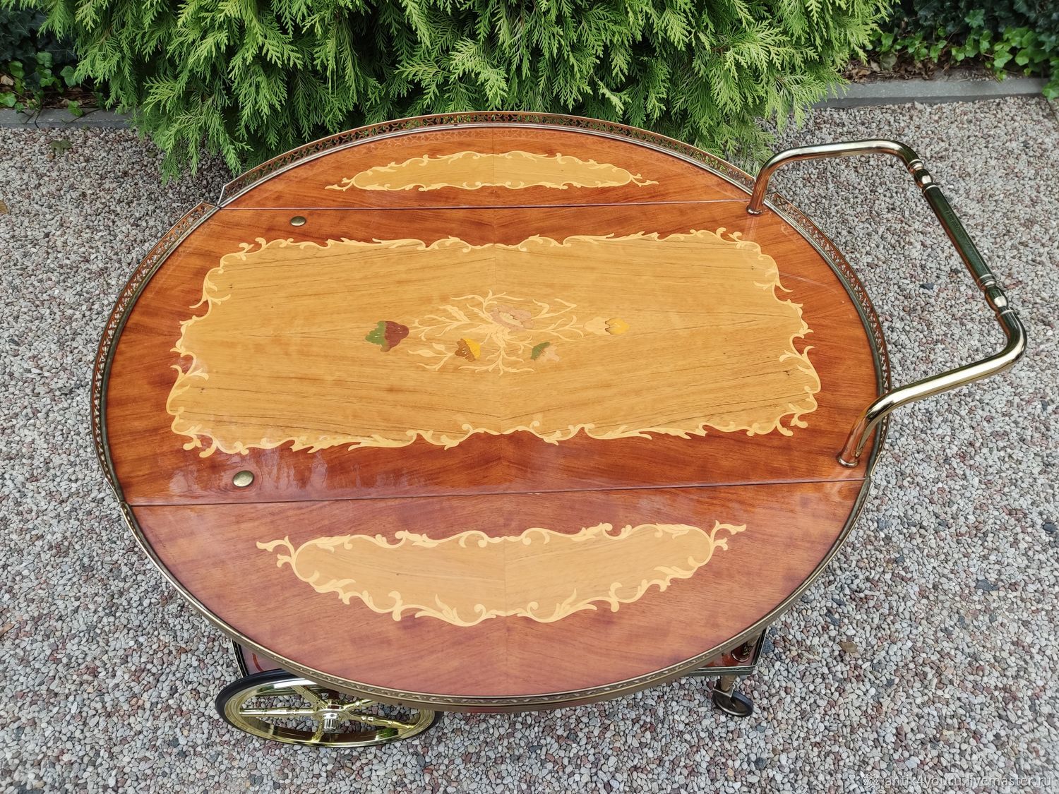 Великолепный Сервировочный столик / Бар на колесах, Маркетри купить в интернет-магазине Ярмарка ...