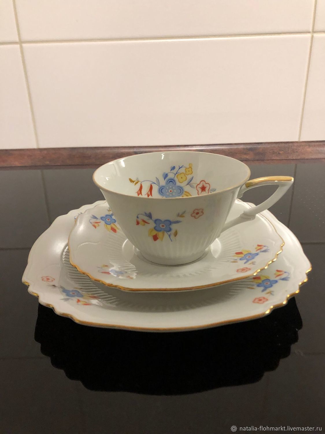 Винтаж: Резерв. Антикварное чайно-кофейное трио. Kahla. 1931-1945 в интернет-магазине на Ярмарке ...