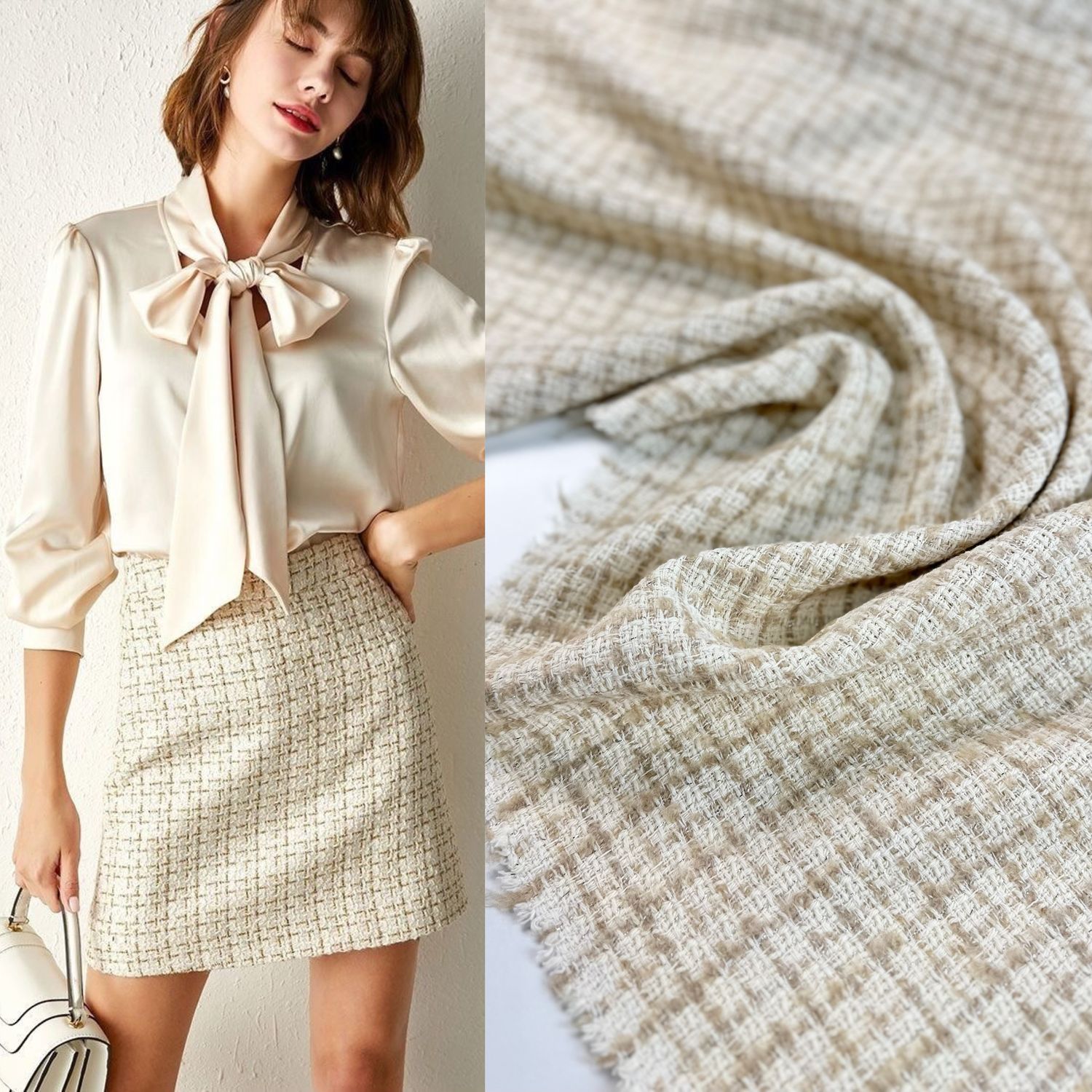 Твид в стиле Шанель купить в интернет-магазине Ярмарка Мастеров по цене ...