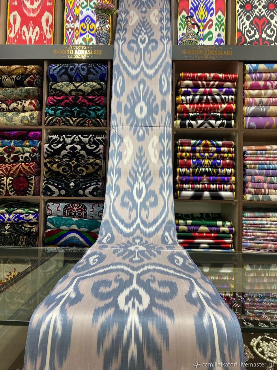 Узбекский хлопковый икат ручного ткачества. NISL в интернет-магазине на ...