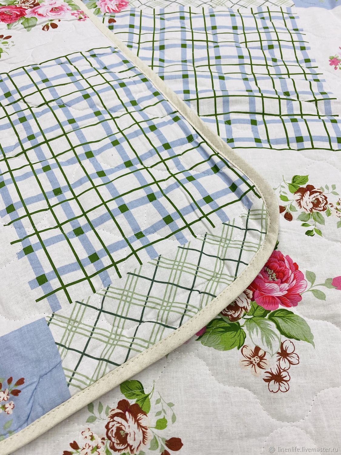 Покрывало льняное - покрывало на кровать "Пэчворк" в интернет-магазине ...