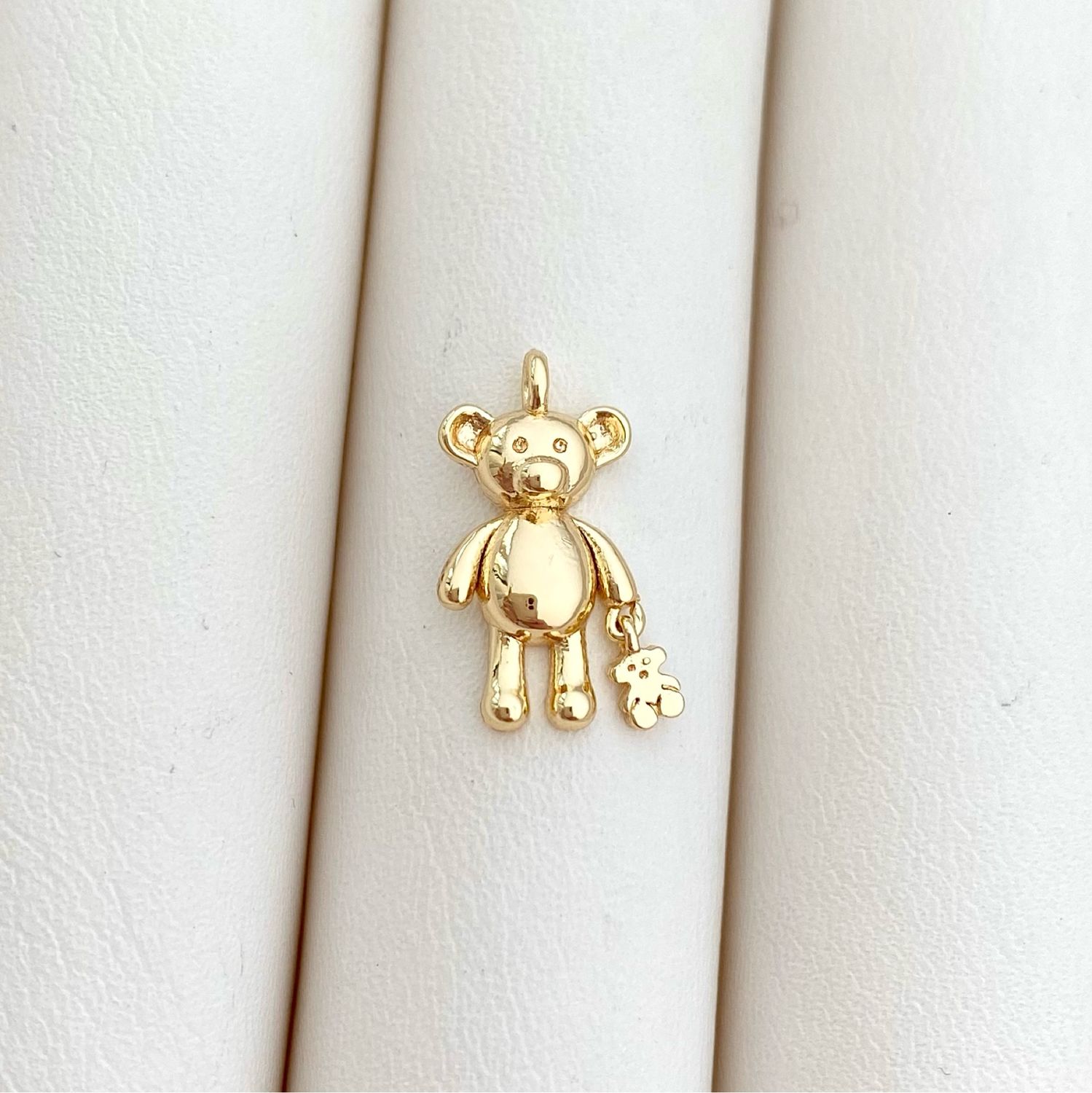 Подвеска Мишка, 14 мм, позолота купить в интернет-магазине Ярмарка ...