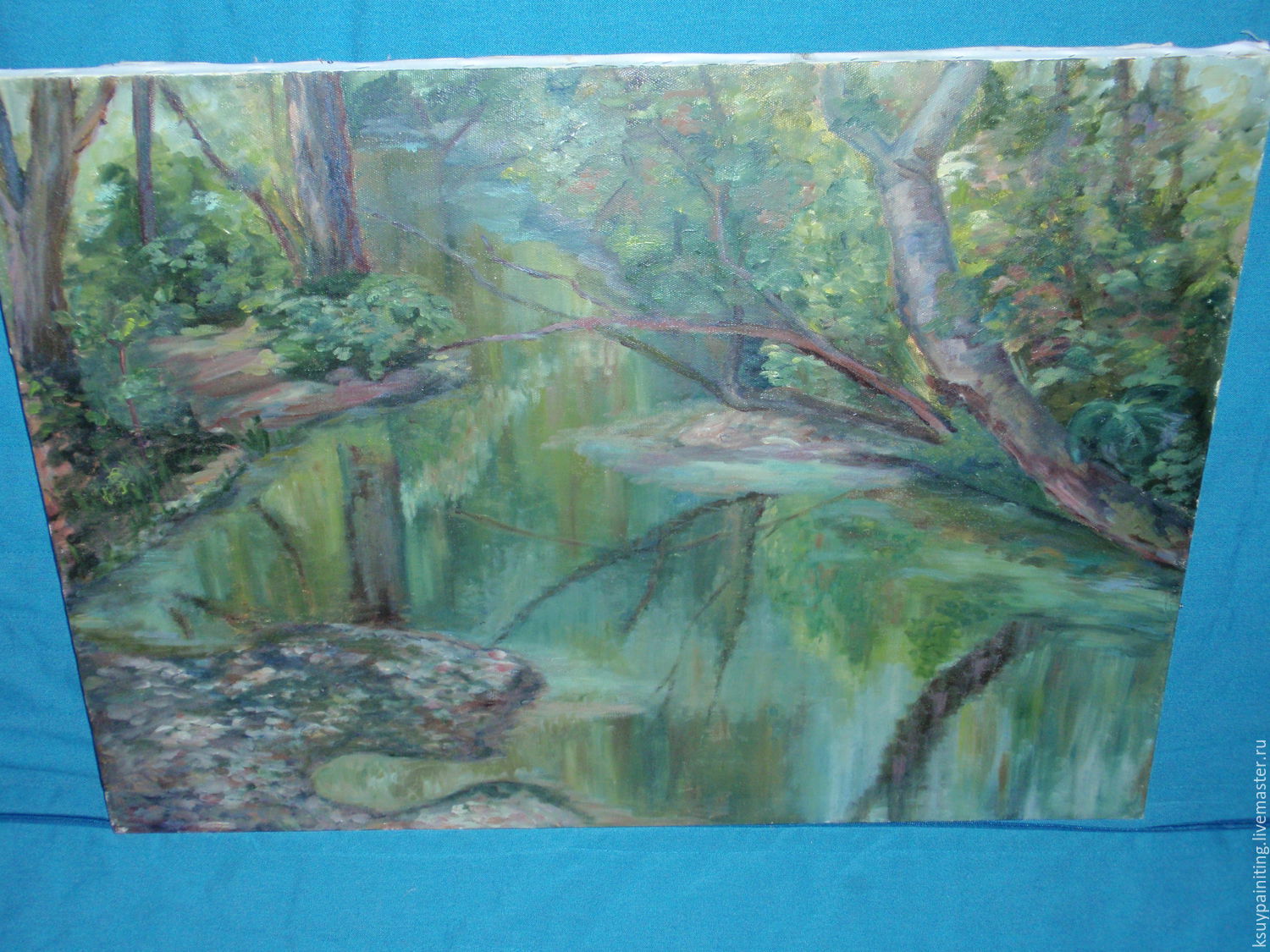 Лесной пейзаж купить в интернет-магазине Ярмарка Мастеров по цене 1200 ...