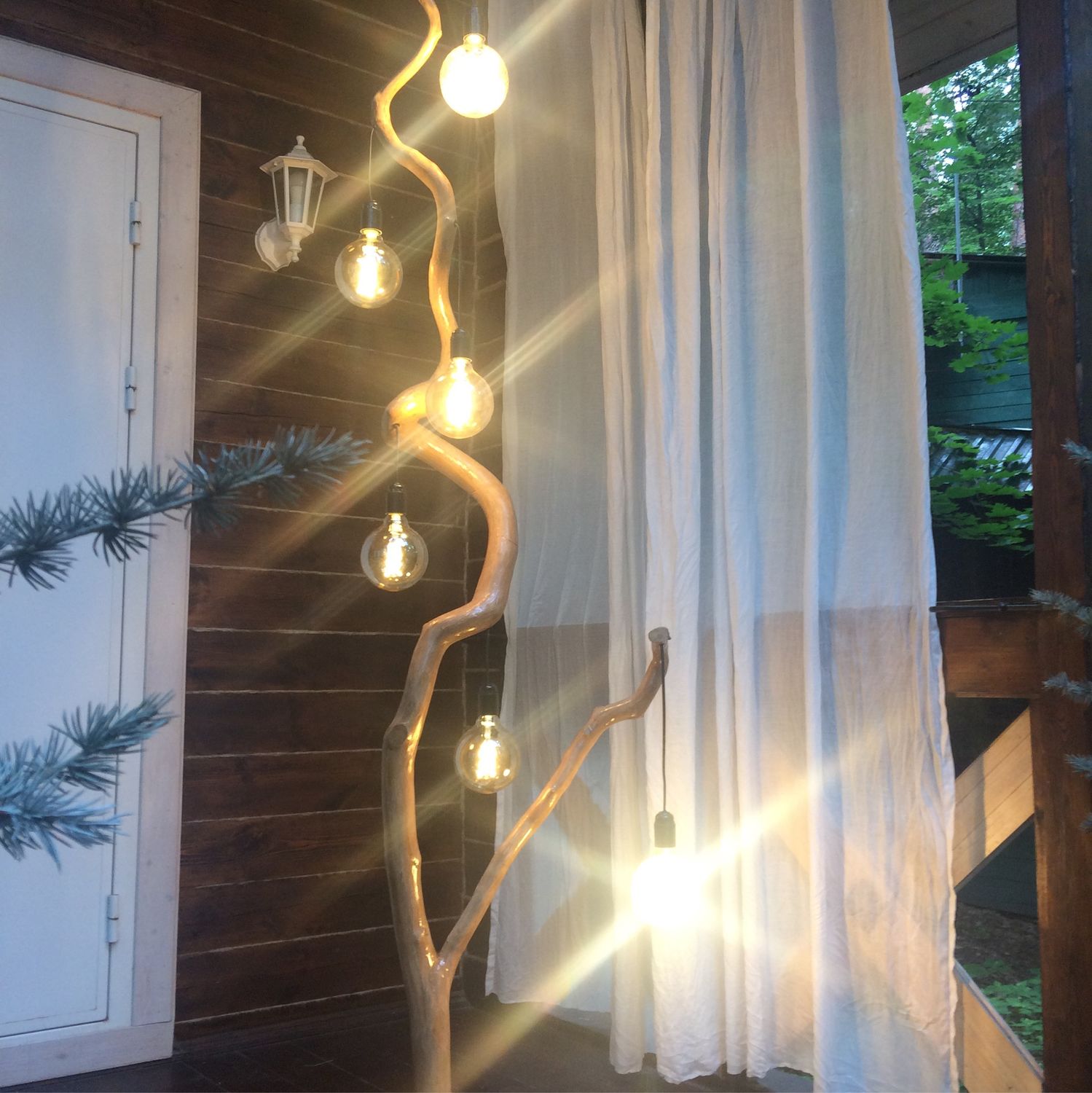 Торшер из веток – заказать на Ярмарке Мастеров – G90A5RU | Торшеры и ...