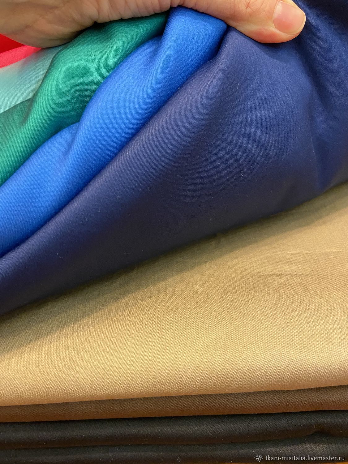 Итальянская ткань хлопок стрейч купить в интернет-магазине Ярмарка ...