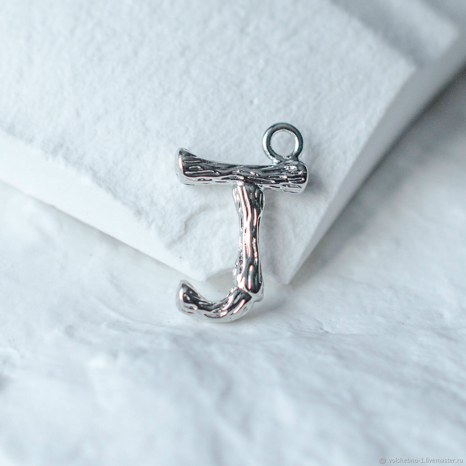 Подвеска Буква J, родий, алфавит купить в интернет-магазине Ярмарка ...