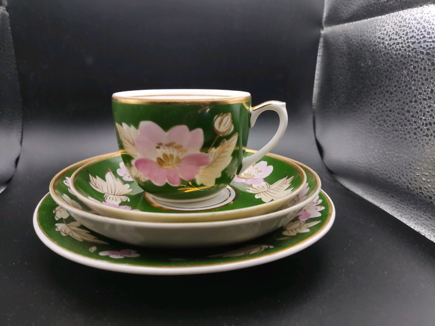 Винтаж Чайная пара СССР Вербилки винтаж 4 предмета Шиповник в интернет магазине на Ярмарке