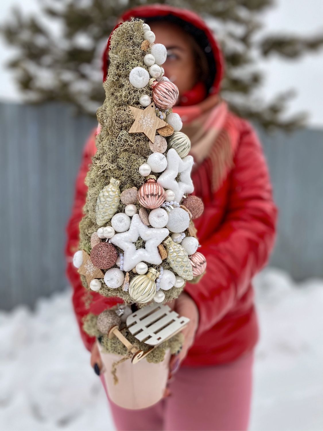 Интерьерные новогодние ёлочки в интернет-магазине Ярмарка Мастеров по ...