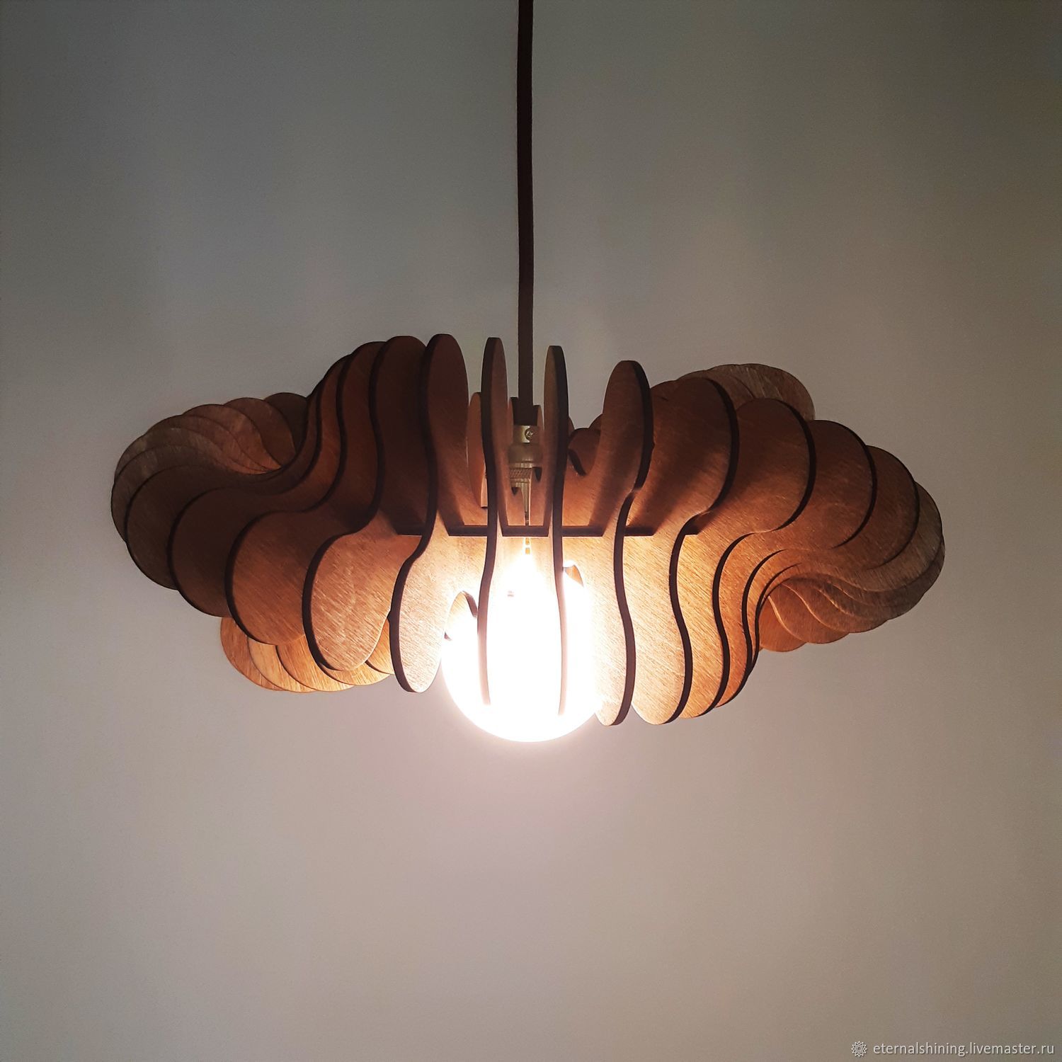 Деревянный подвесной светильник из фанеры Alphecca (Альфекка) в ...