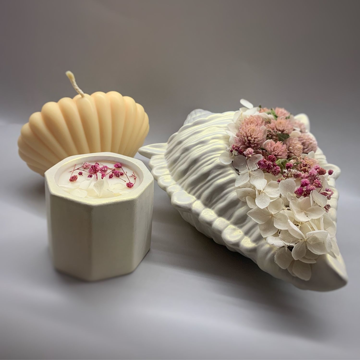 Подарочный набор из гипса и соевых свечей в интернет-магазине на ...