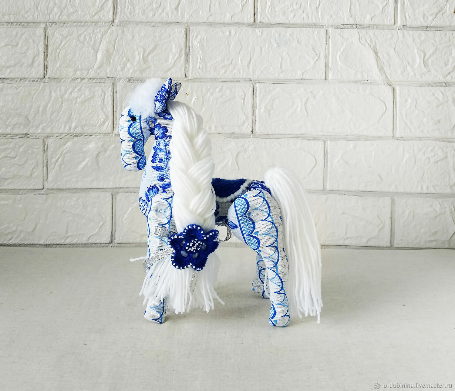 Лошадка "Гжель - 2" - символ 2026 года купить в интернет-магазине ...