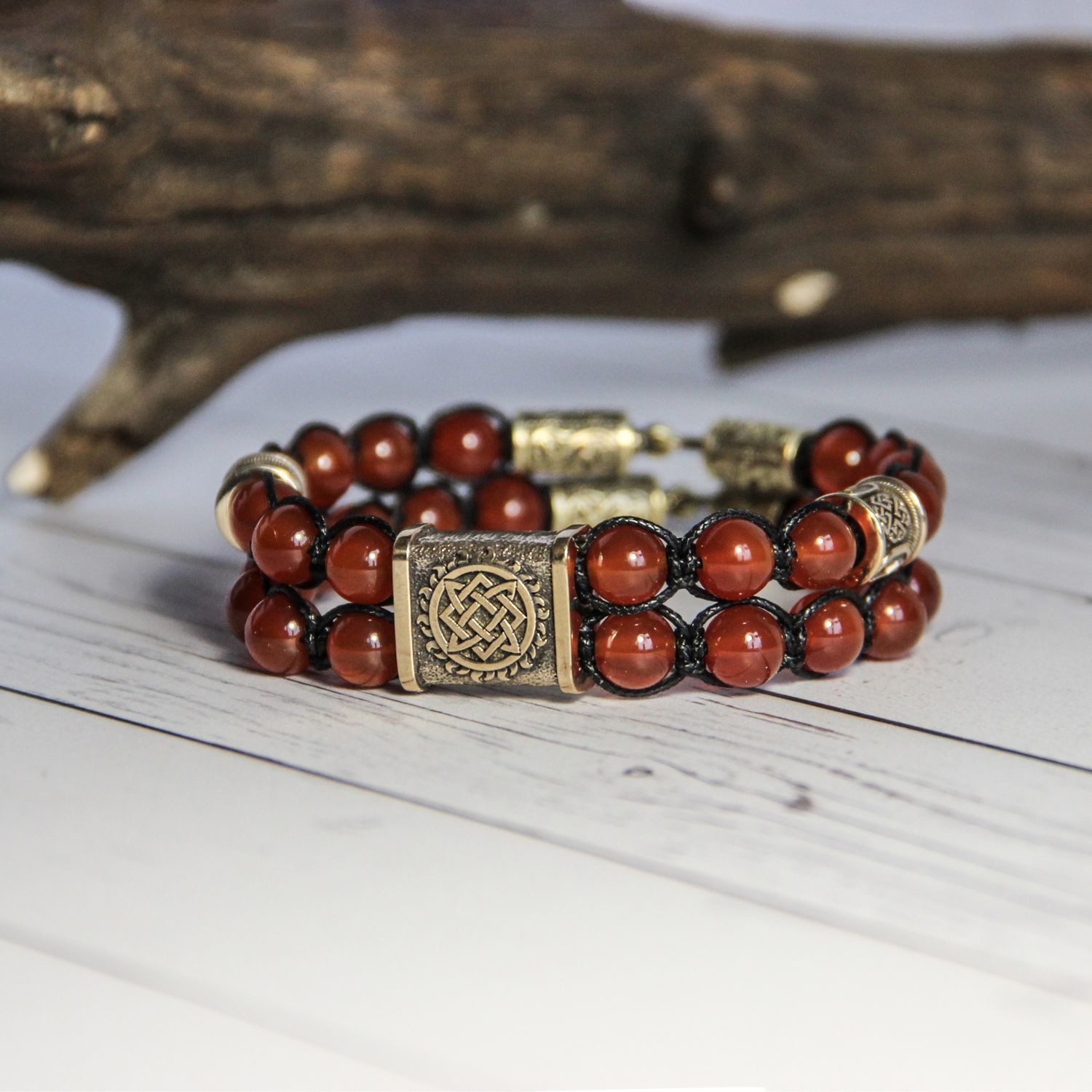 Браслет из натуральных камней славянский браслет мужской из рун купить ...