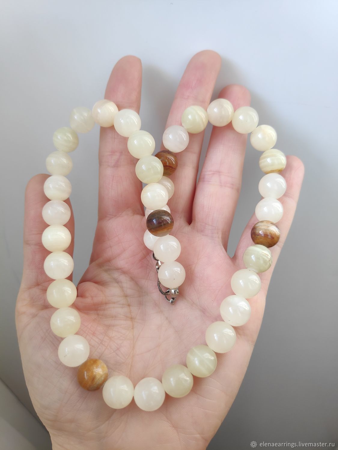 Бусы из оникса – купить на Ярмарке Мастеров – T1HV4RU | Бусы, Ярославль