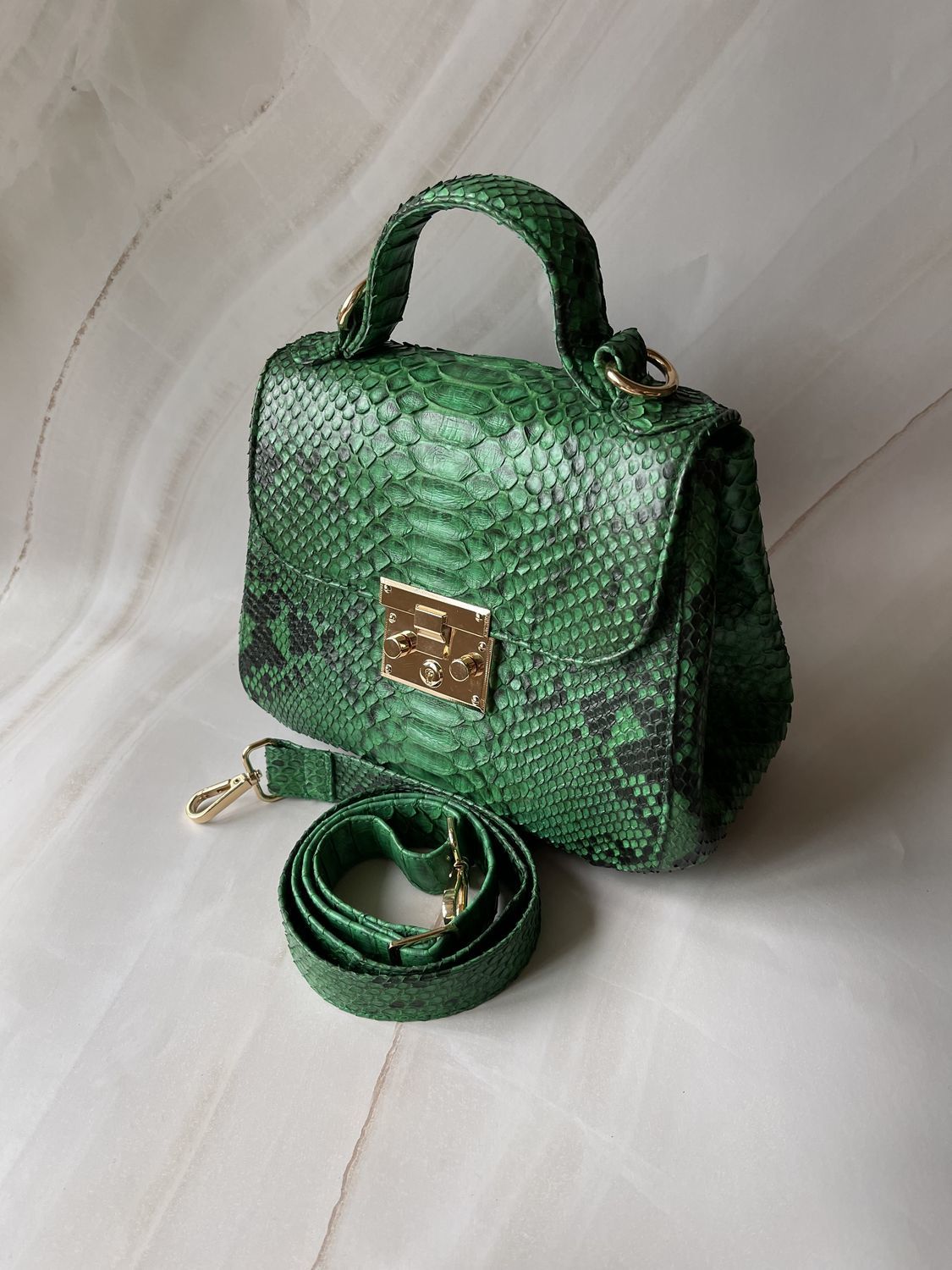 Женская сумка из кожи питона "KATE" в интернет-магазине Ярмарка ...