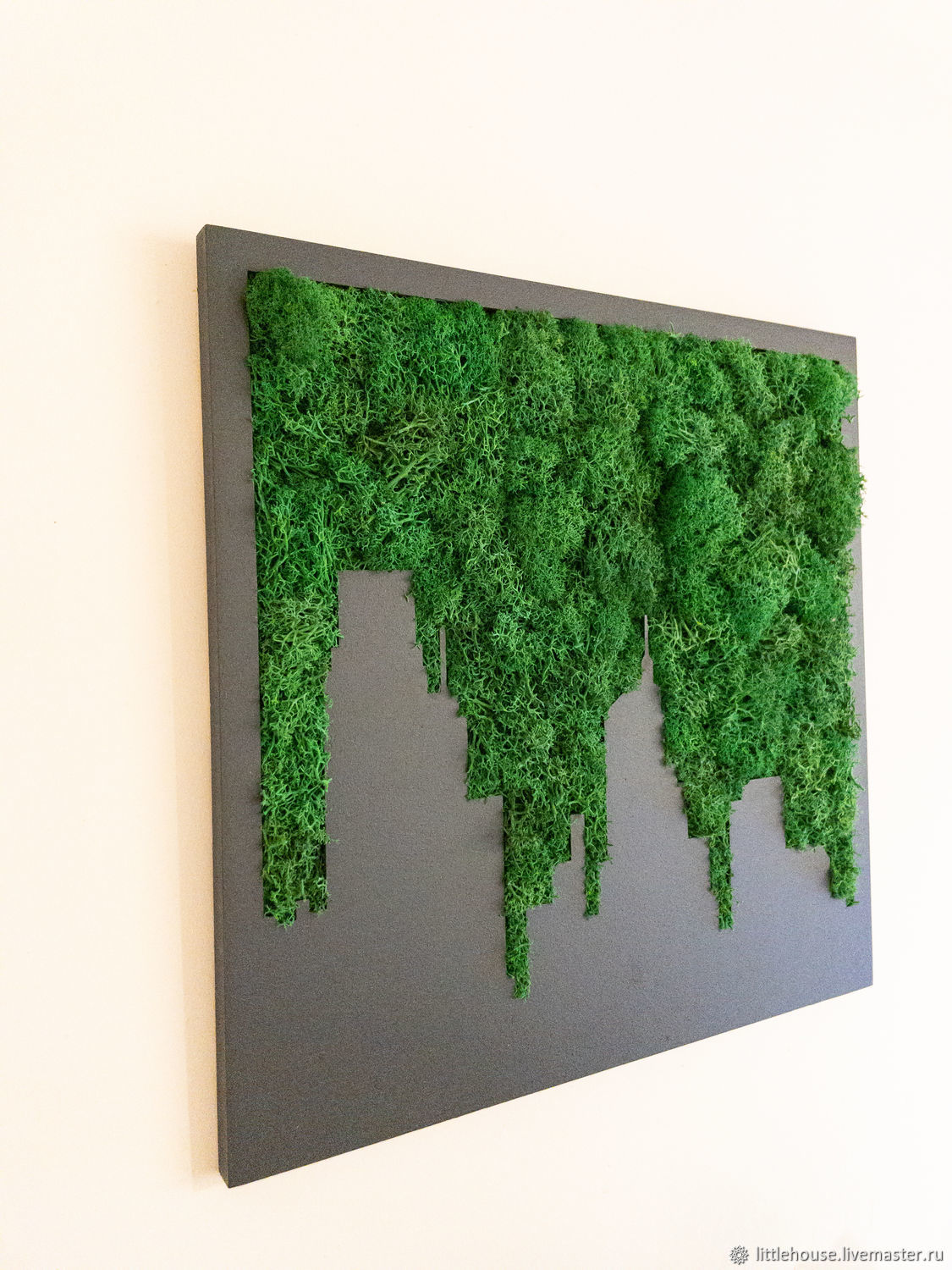 Картина из мха своими руками Город купить в интернет-магазине Ярмарка ...
