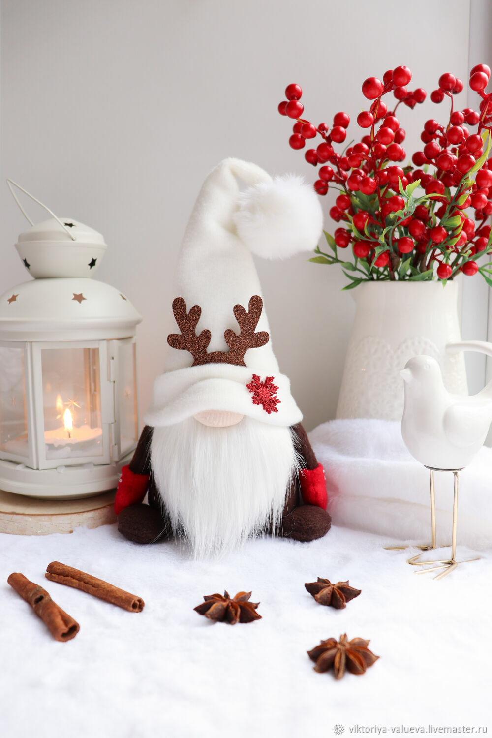 Новогодний Гном. Гном олень. Рождественский гном. Подарок на п в ...