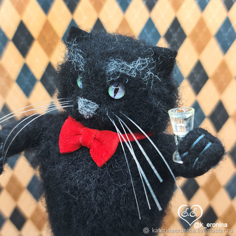 Кот Бегемот купить в интернет-магазине Ярмарка Мастеров по цене 5000 ...