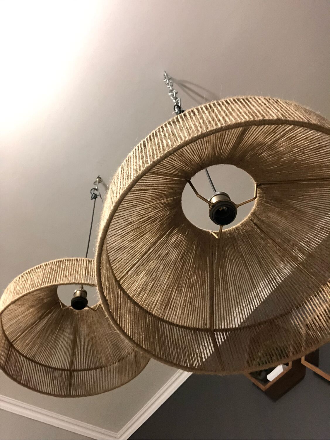 Плетеный светильник. Плетеная люстра. Светильник из джута в интернет ...