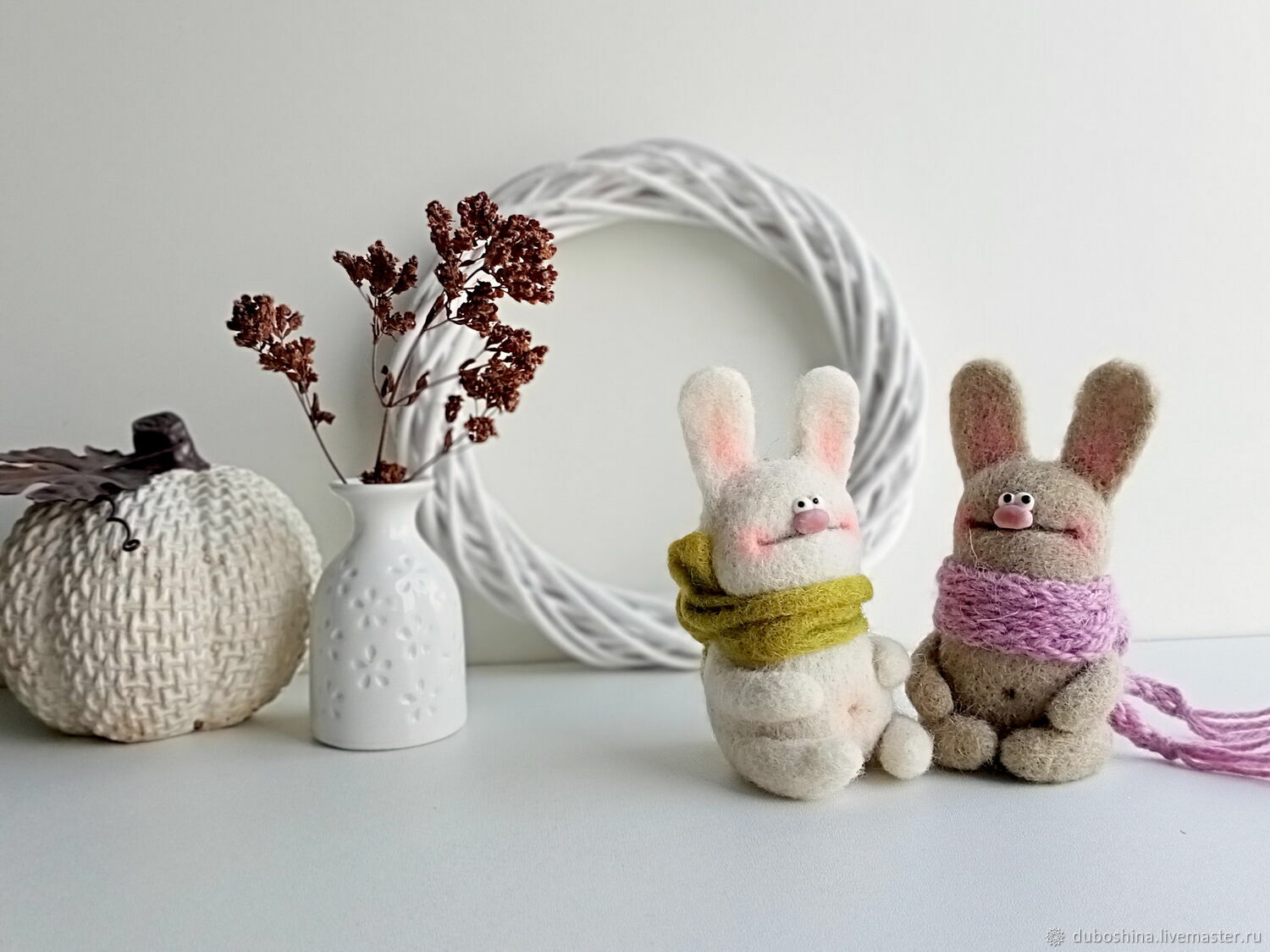 Символы 2023 г_Кролики и коты_Новогодние игрушки из шерсти – заказать ...