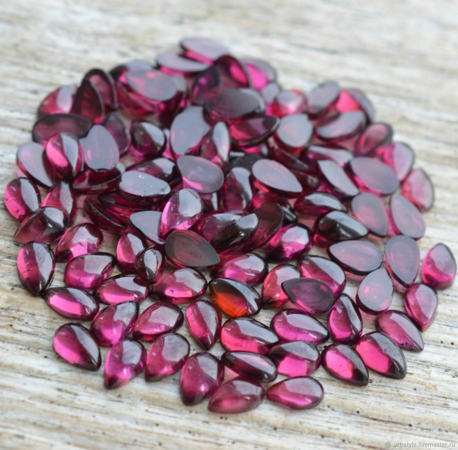 Гранат РОДОЛИТ натуральный, кабошон 3Х5 мм, GR05 купить в интернет ...