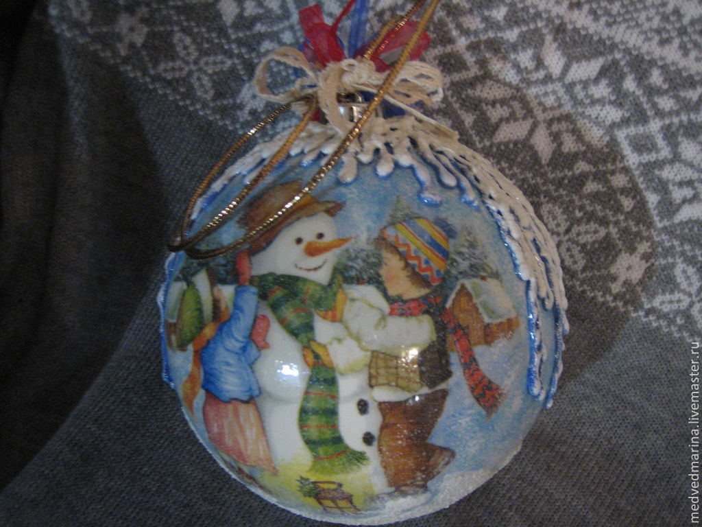 Новогодний шар "Сказка" в интернет-магазине на Ярмарке Мастеров ...